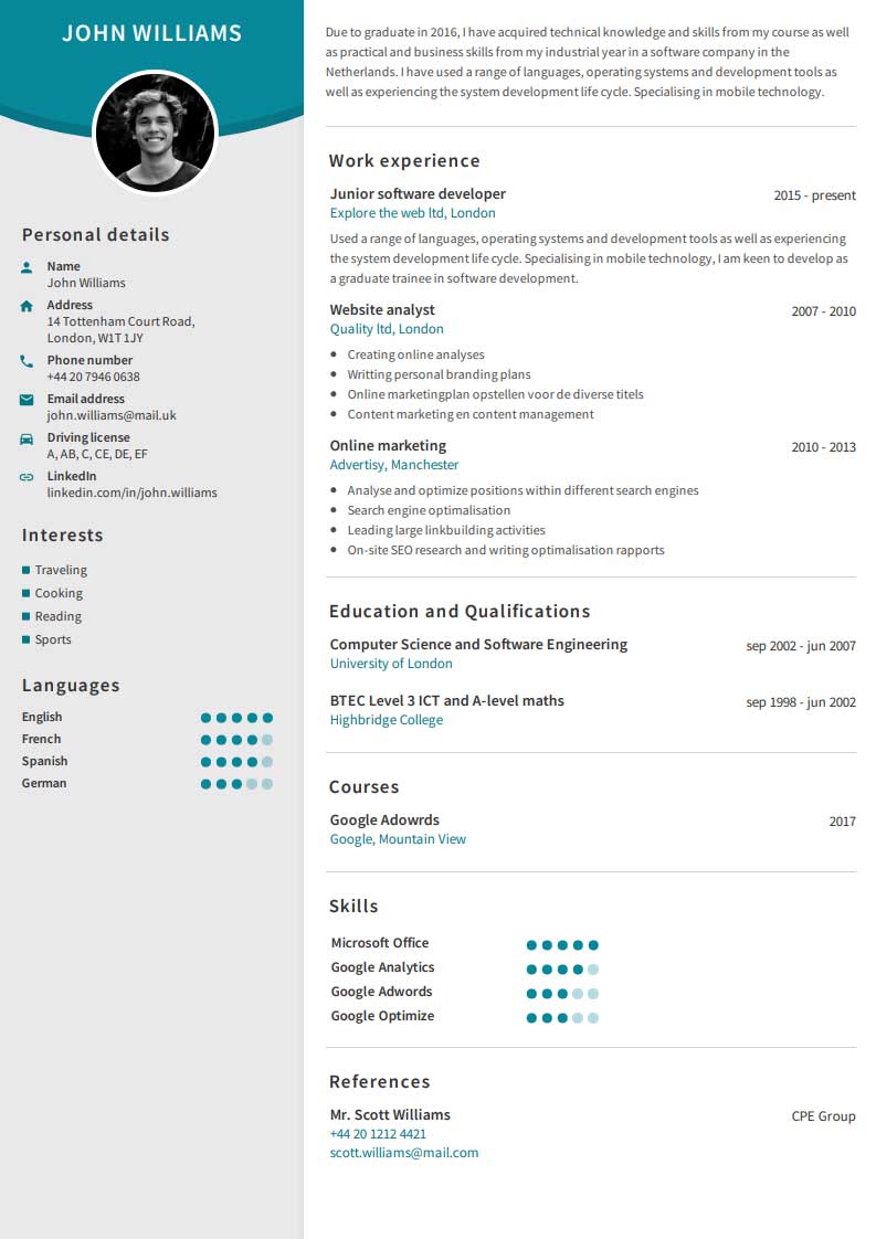 9 Modelos & 15 Exemplos de CV profissional! CVMaker.pt